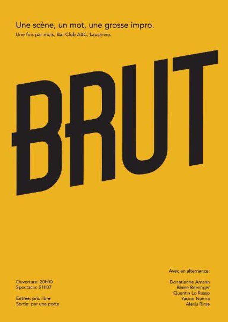 Impro BRUT – Lausanne Tourisme – Site officiel du tourisme à Lausanne